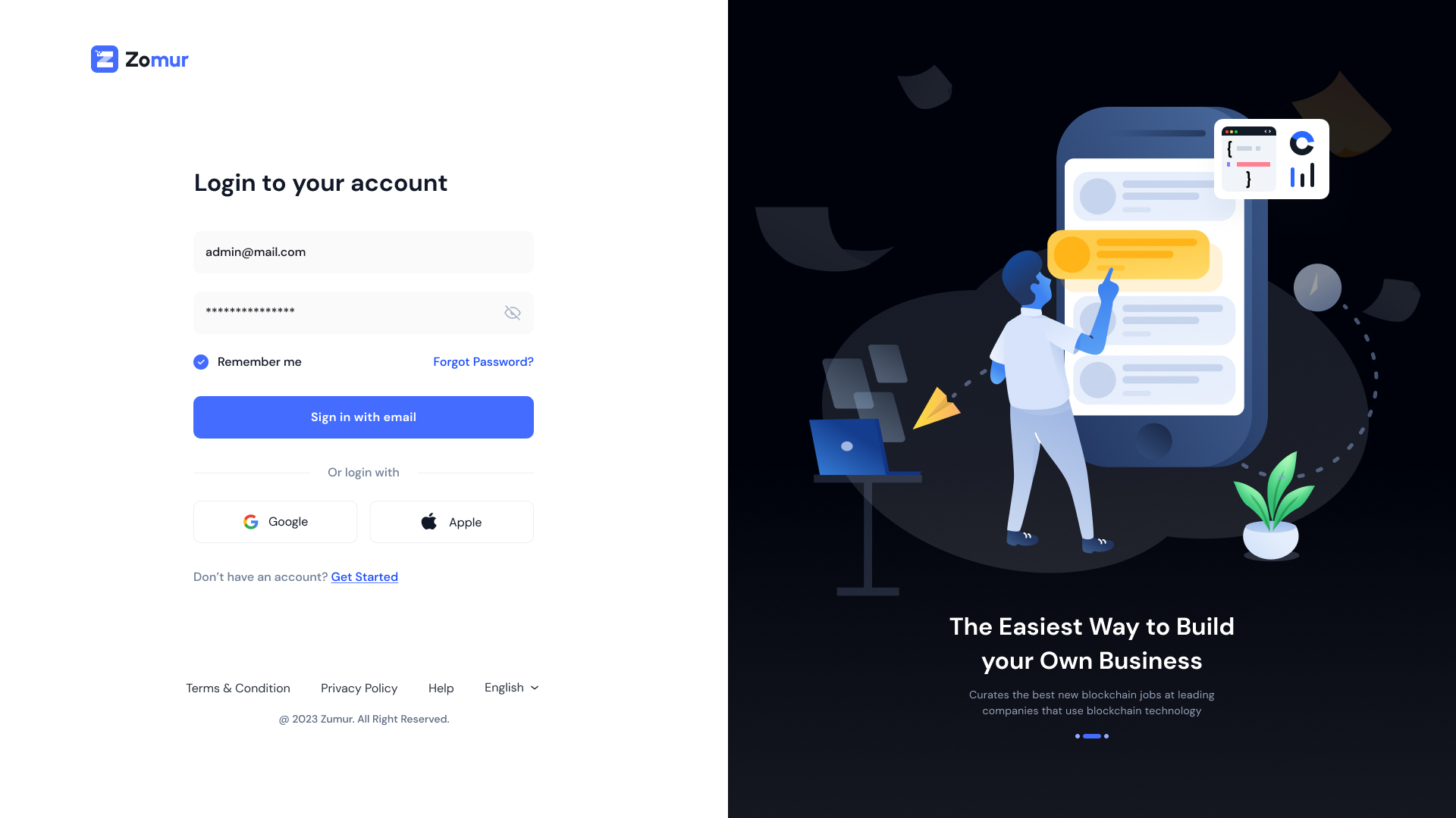 Zomur – Figma Admin Dashboard UI Kit Template by QuomodoTheme | ThemeForest